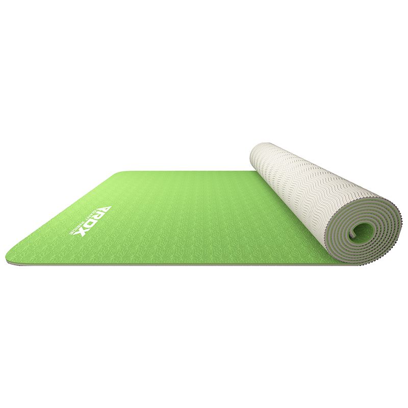 RDX TPE Yoga Mat-SINGLE COLOR-Green - THEYOGAESHOP